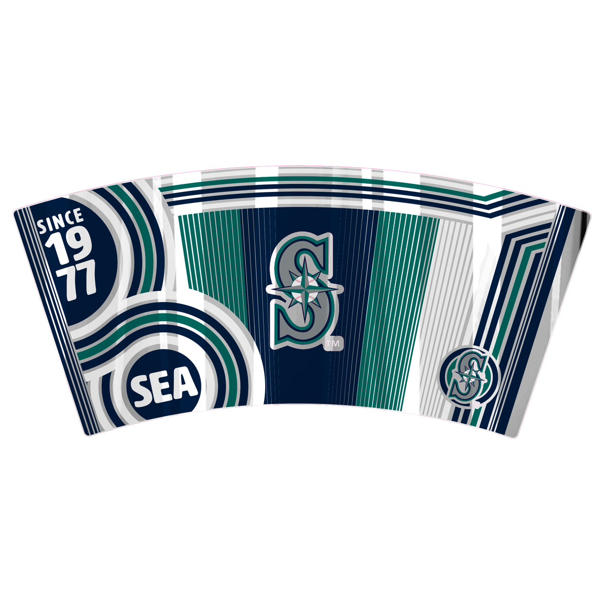Seattle Mariners 16 oz. Pint Glass with Wraparound Graphics – Great ...