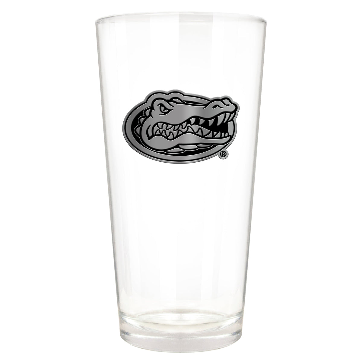 Florida Gators 16 oz. Pint Glass with Stealth Metal Emblem – Great American