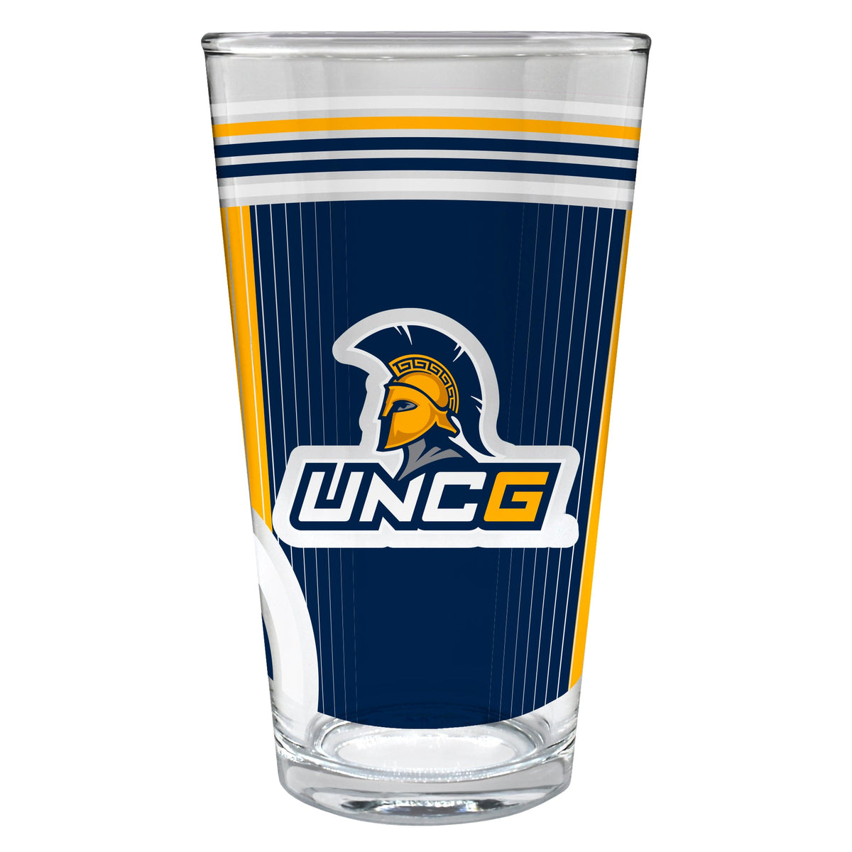 UNCG Spartans 16 oz. Pint Glass with Wraparound Graphics – Great American