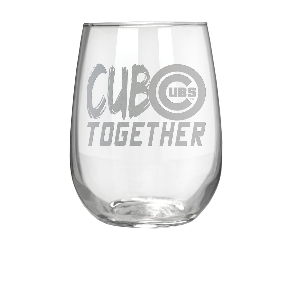 Chicago Cubs 17 oz. Stemless Wine Glass – Great American